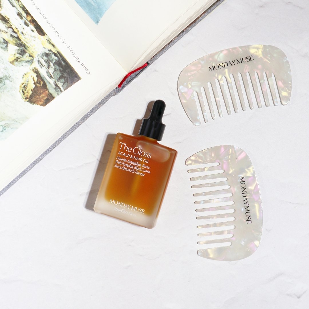 The Detangler - Wide-Tooth Hair Comb | Gentle Detangling Comb – Monday Muse